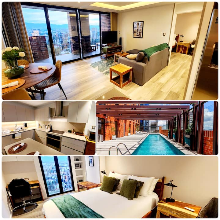 Spacious 24th Floor Apt. With Pool & Amazing Views - Guatemala City
