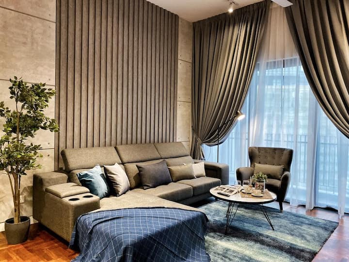 [1br/4pax] 10m Walk Klcc, Near Lrt  L 925sqft - Kuala Lumpur