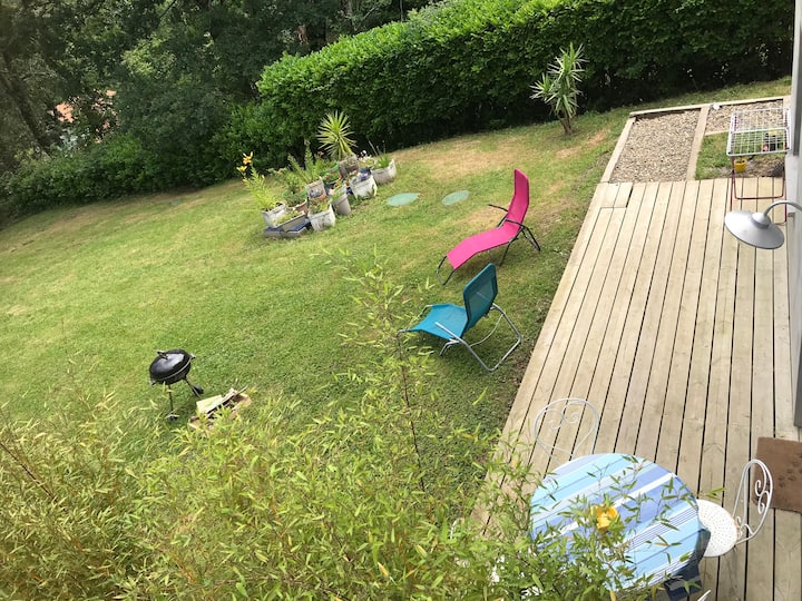 Charmant Rez De Jardin - Pays Basque - Urrugne