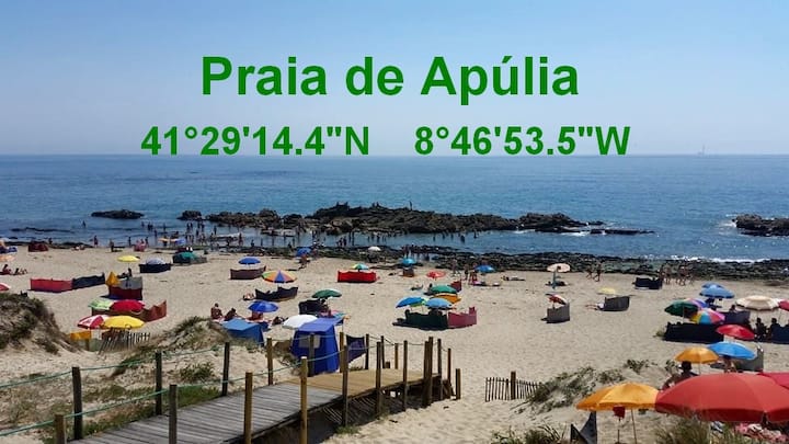 Praia Apúlia. Braga Porto Esposende Norte Portugal - Apúlia