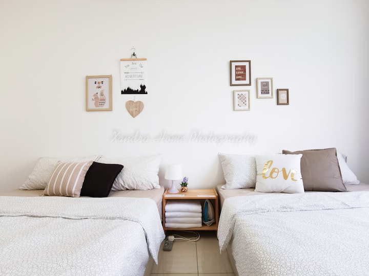 New 2r1b Cozy Modern Suite @ Woodsbury Butterworth - Perai