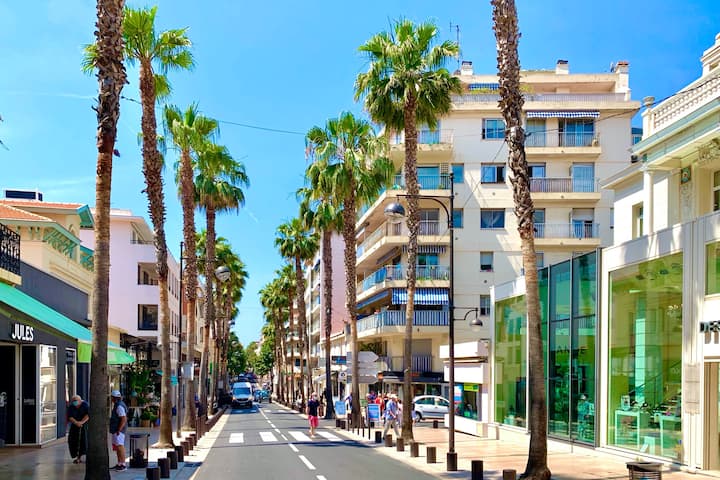 T2 Coeur De Ville Traversant, Clim Et Plages. - Juan les Pins
