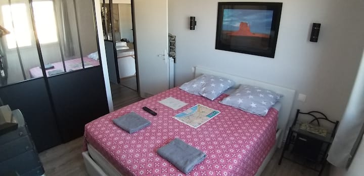 Chambre Vue Mer Dans 4 Pièces Neuf Nice (Wifi, Tv) - Nice