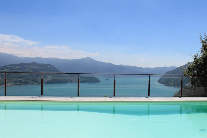 Appartamento Sul Lago D'iseo 4/6 Persone Con Piscina Vista Lago - Iseo