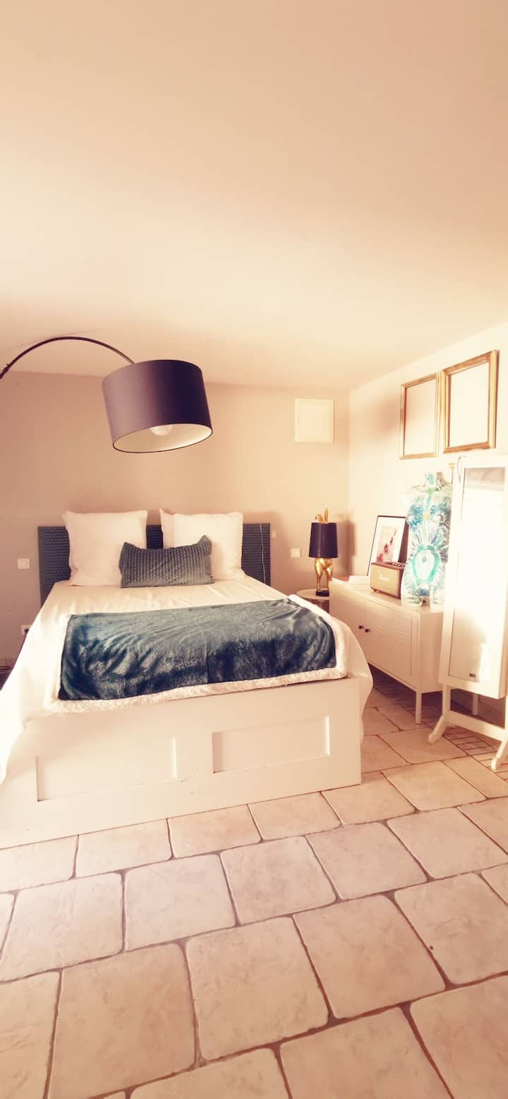 Chambre Avec Salle D'eau Et Terrasse Privative - Grimaud