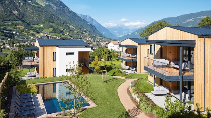 Cirna Gentle Luxury Lodges - Golden Lodge Terrace - Schnalstal
