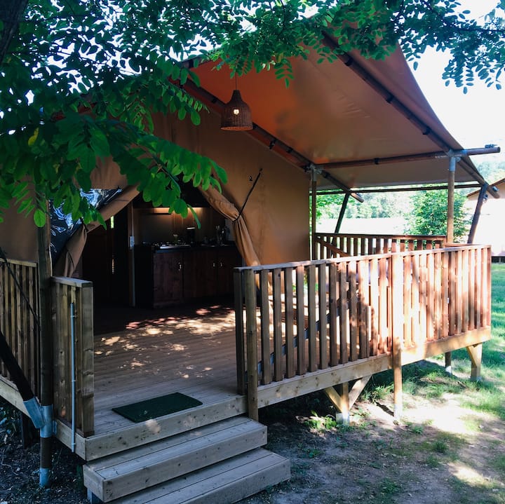 Lodge Safari Tout Confort, Glamping En Ardèche - Vallon-Pont-d'Arc