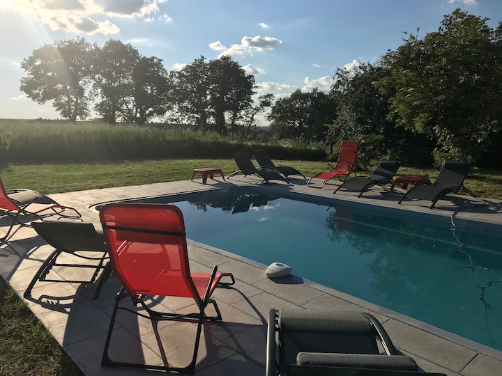 Maison 12/14 Pers Au Sud De Toulouse Avec Piscine - Auterive