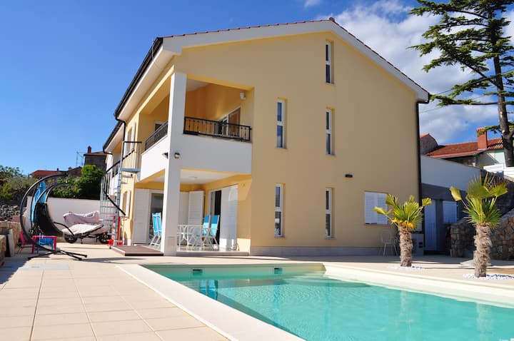 New Apartment With Pool In Kornić (Island Krk) - Punat