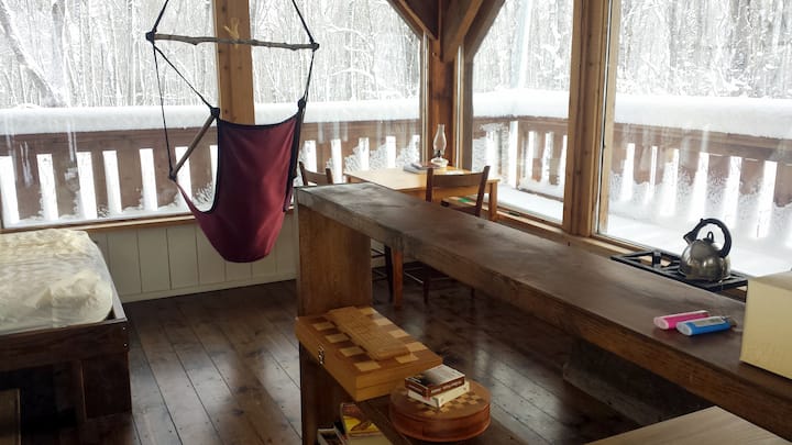 Mökki Hovland Hut A Unique Glass Wall Timber Frame - Minnesota