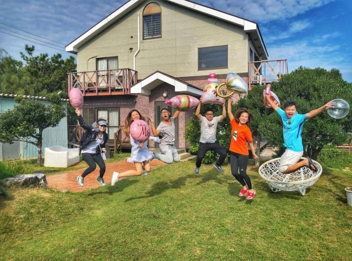 D 3600sf Party 5br, 3 Toilets無料 Bbq, Pool, 大Garden - Okinawa