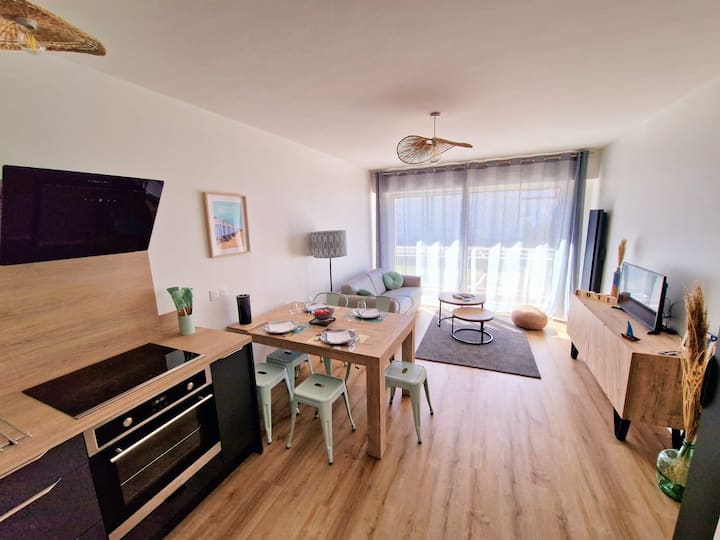 Duplex T3 Centre/plage, Balcon Vue Mer, Fibre - Hardelot-Plage