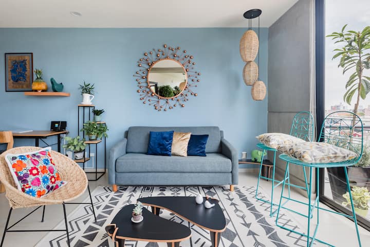 Savor City Views Over Bf At A Bold Bohemian Escape - Mexico State