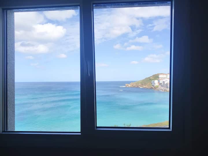 Dormitorio Con Vistas Al Mar. Cama 1'50. - Malpica