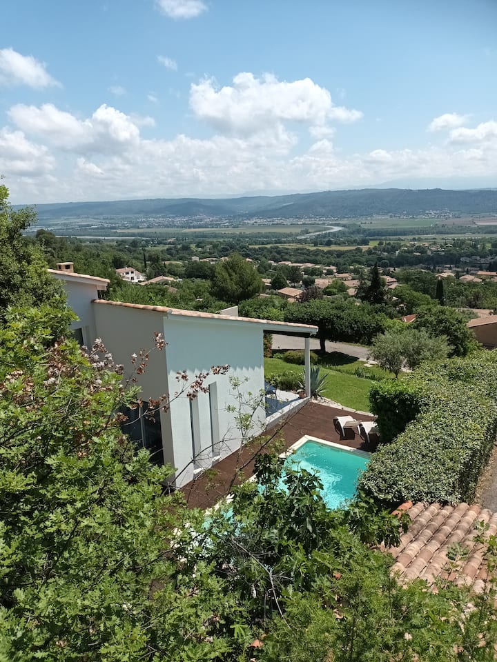 Superbe Villa Avec Piscine Spa, Vue Exceptionnelle - Oraison