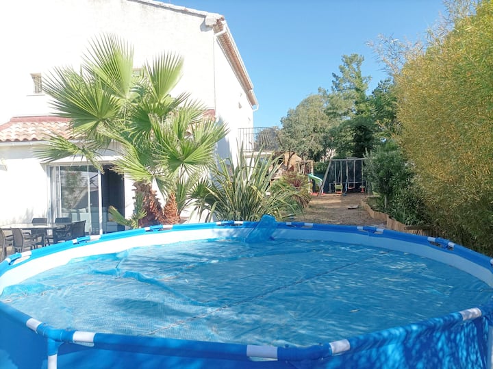 Maison Piscine, Proche Lac, Plages, Montpellier - Le Crès
