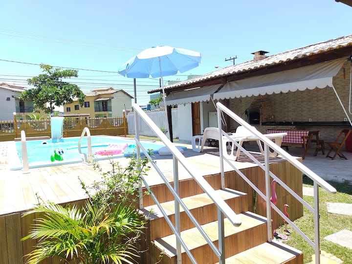 Rio Das Ostras,piscina,churrasq,4 Qtos,5 Banheiros - Rio das Ostras