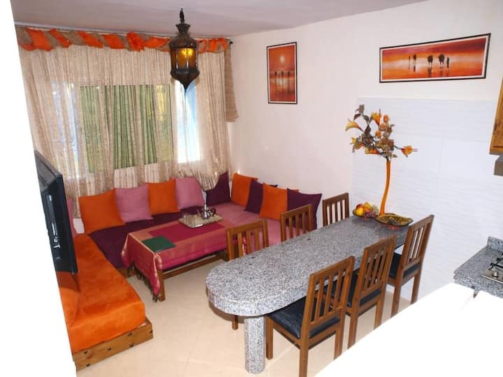 Appart. Mandarine 6 Pers.   1500m Mer/ Maroco Mall - Casablanca