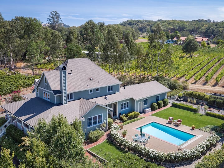 Luxury Vineyard Estate- Stunning View| Spa+pool - Healdsburg, CA