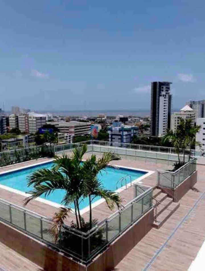 Excentric 2-bed Apt In The Heart Of City, 9floor - Saint-Domingue