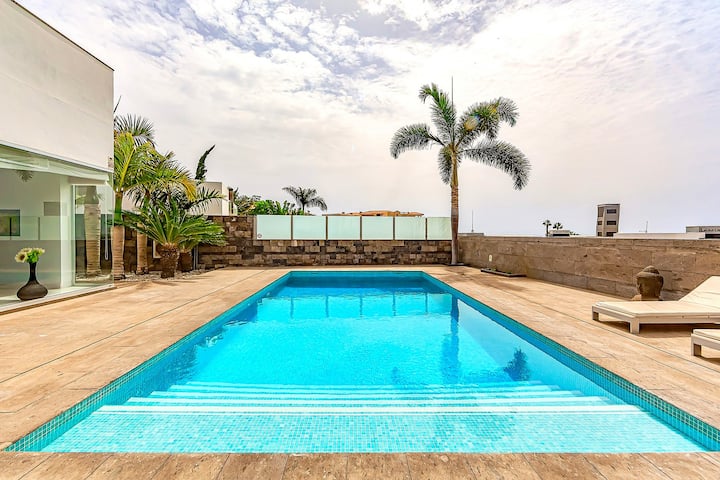H36 A.c. Big Heated Pool @30ºamazing, Sea View - Teneriffa