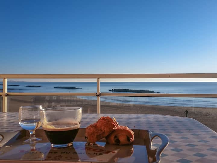 Vue Mer,  T3, Wifi, Clim, Parking Et Piscine - Valras-Plage