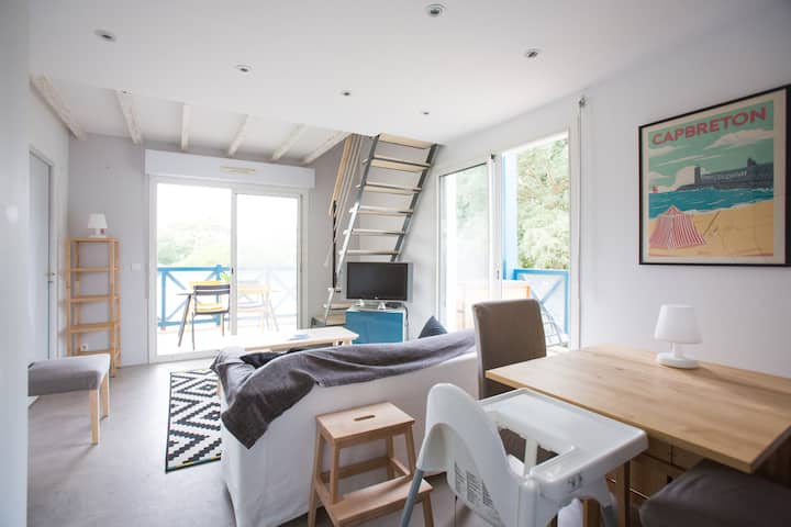 Duplex éQuipé Bb, 2 Terrasses, Pkg + Garage Privé - Capbreton