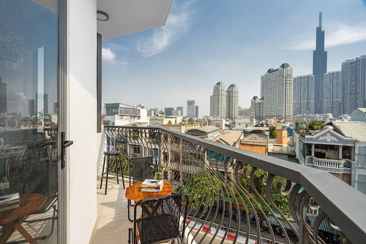 Clean Air, Poetic Scenery At Super Balcony Apt@new - Hô Chi Minh-Ville