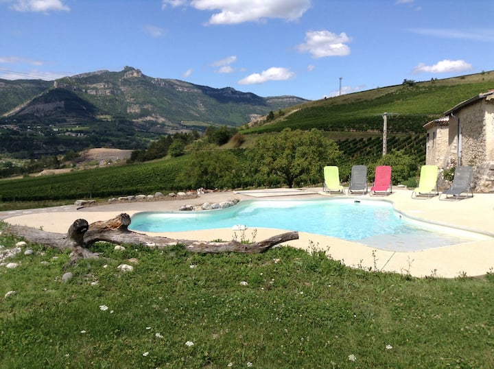 Maison Avec Piscine Et Spa - 14 Personnes - 180m2 - Die