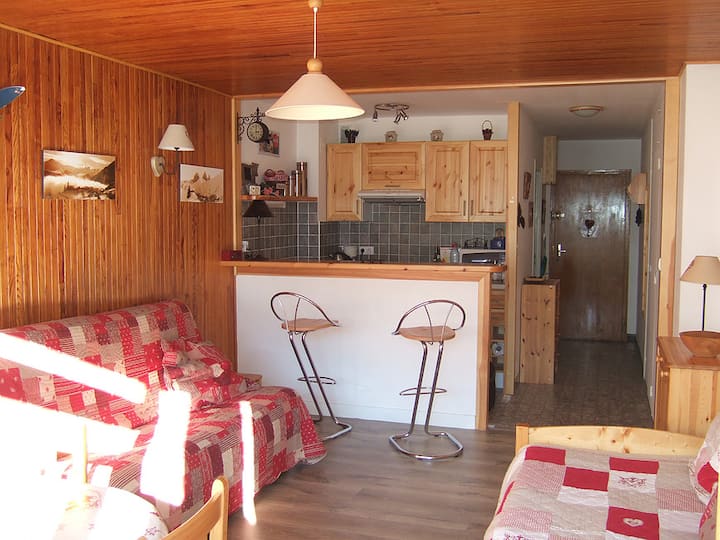 Valloire Centre ; Studio Résidence Le Caribou - Valloire
