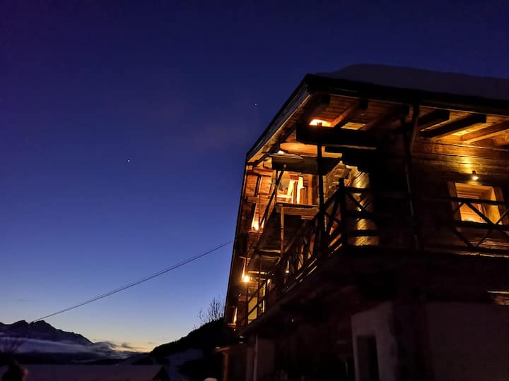 Grand Chalet Pour 15 Personnes, Isolé Et Calme - Hauteluce - Les Saisies