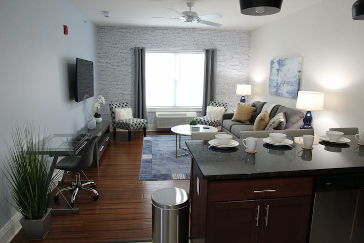 King 1br W/ Free Parking Near Rwj & Rutgers - New Brunswick, NJ