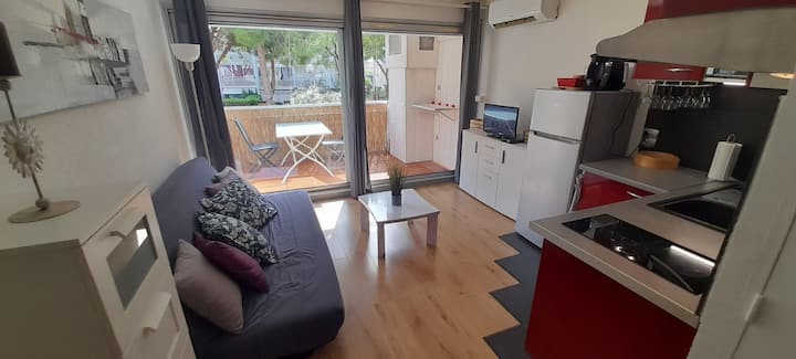 A 2 Pas De La Plage Joli T2 Terrasse Park Piscine - Palavas-les-Flots