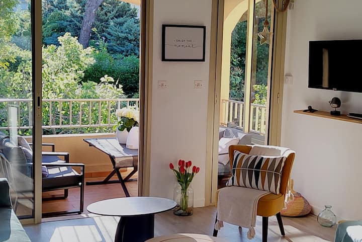T2 42m2,10mn Plage,balcon,wifi,clim,parking,4 Pers - Côte d'Azur