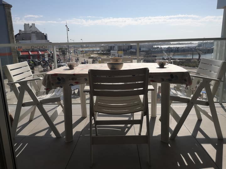 T2 Vue Mer, Balcon, Entrée Et Parking Sécurisés - Belle-Île-en-Mer