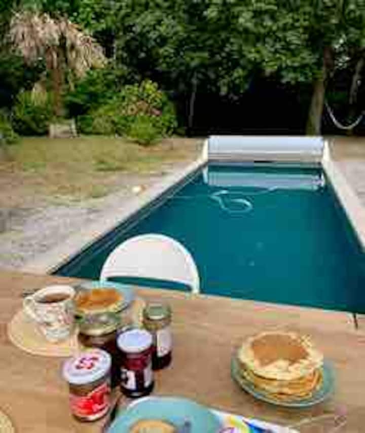 Maison + Piscine 30min Plages - Urt