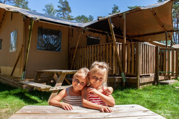 Luxe 7p Safarilodge, Kindvriendelijk,omheinde Tuin - Netherlands