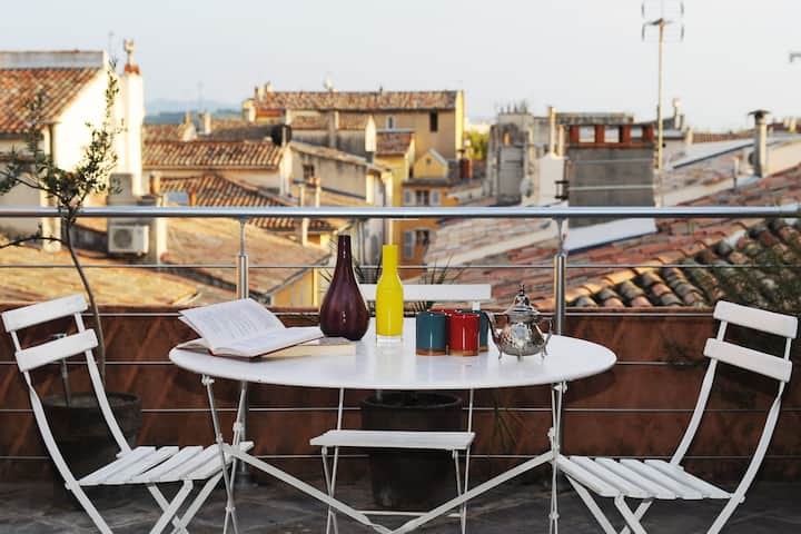 Vieille Ville 2chambres55m² Vraieclim Terrasse16m² - Aix-en-Provence