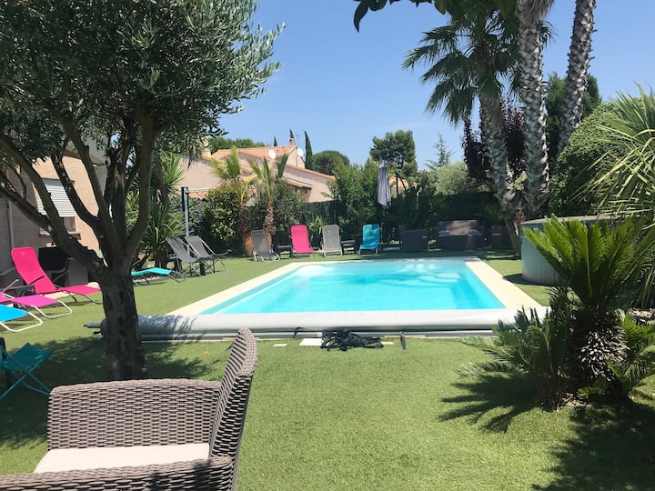 Appartement Le Lorys, Piscine Chauffée Et Jacuzzi. - Fabrègues