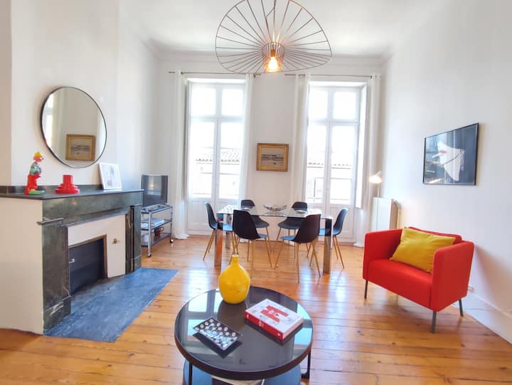 Hypercentre, Magnifique T4 Chic Cosy Vintage Wifi - Toulouse