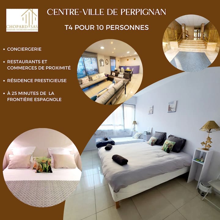 Le Palace Climatisé Avec Piscine - Perpignan