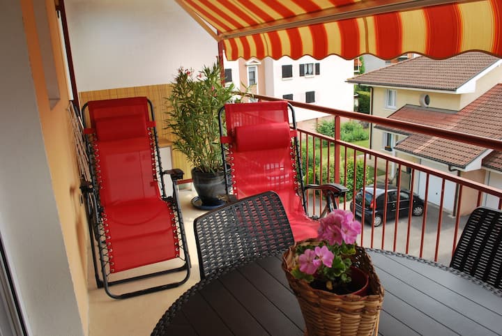 Charmant Studio,  Balcon, Parking  Gratuit. - Thonon-les-Bains