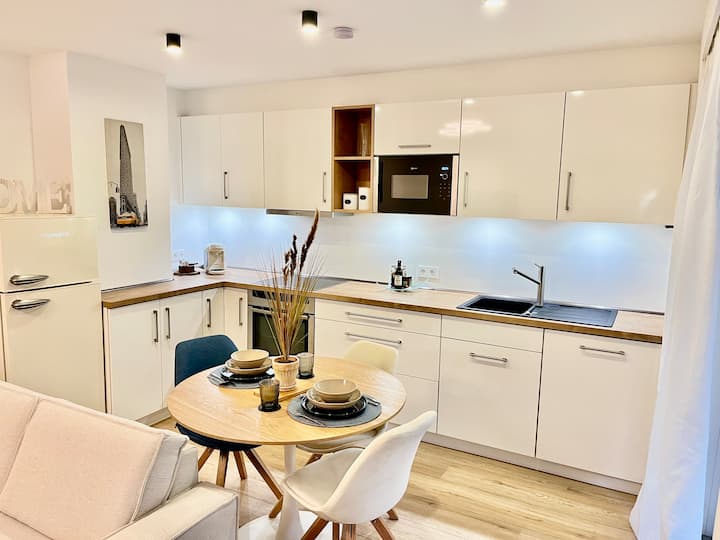 Scandi Apartment Karlsruhe *Terrasse*parking*ruhig - Karlsruhe