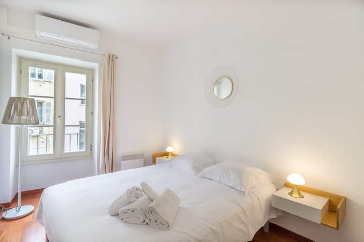 A 5 Mins De Marche De La Promenade Ac/balcon/wifi - 니스