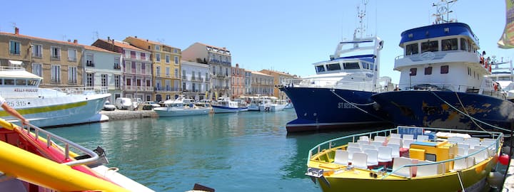 Studio 2ème éTage Vue Sur Quai Et Mont Saint Clair - Sète