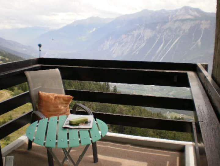 2 Pièces, Sud Ouest Avec Garage Souterrain - Crans-Montana
