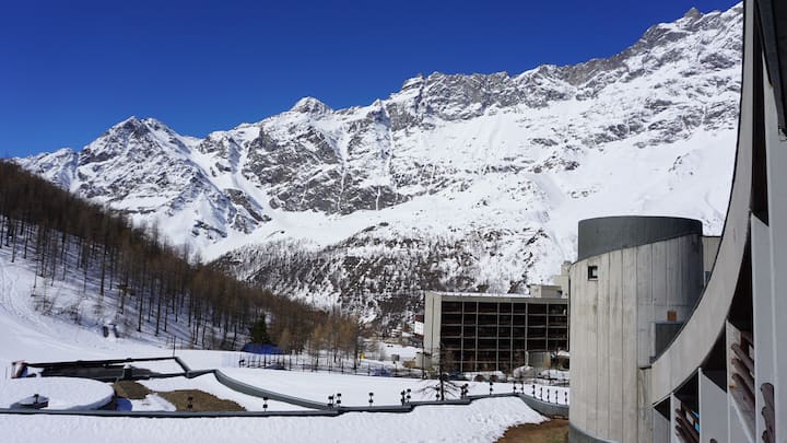 Large Bright Studio With Balcony On Valley Wifi - Zermatt