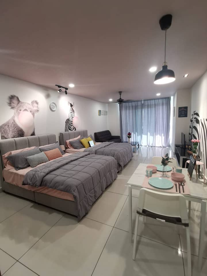 Stayz Hub@ksl City Mall D'esplanade@wifi &4-5pax - Johor Bahru