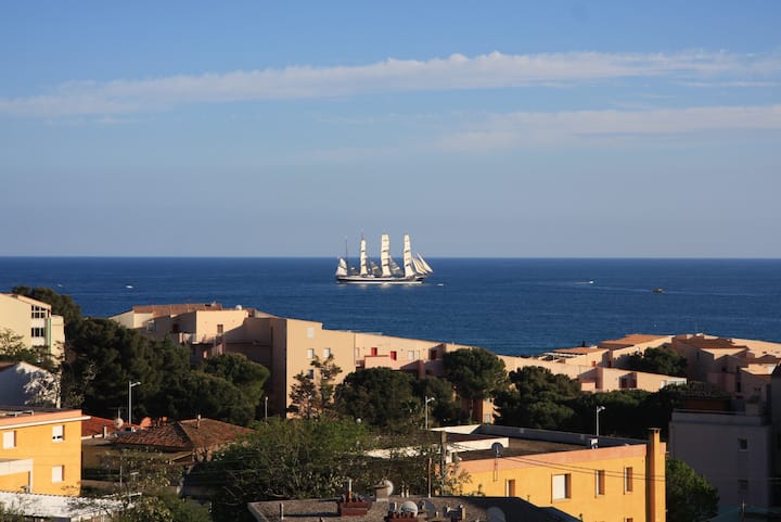 Bel F3 Vue Sur Mer à 5 Mn à Pied Des Plages - Sète
