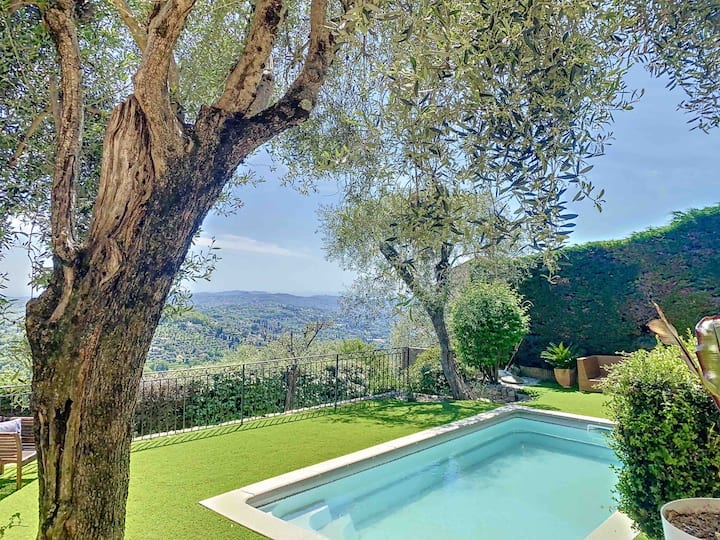 • Maison Provençale • Piscine-clim-vue Panoramique - Grasse